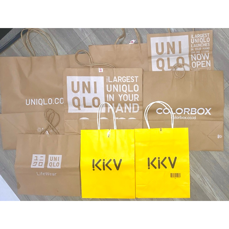 Jual Paper Bag Uniqlo, KKV, Color Box | Shopee Indonesia