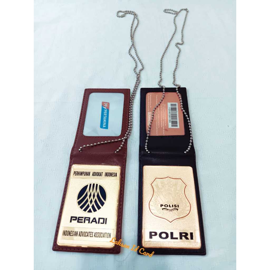 Jual dompet KTA ID CARD HOLDER NAME TAG PERADI POLISI POLRI MODEL ...