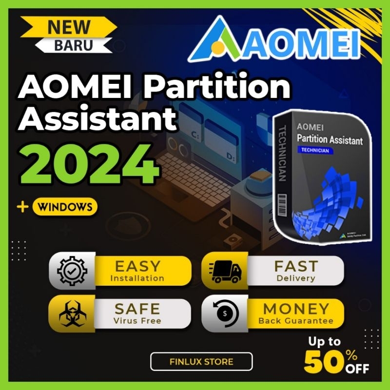 Jual [PROMO] AOMEI Partition Assistant Pro v10 Terbaru 2024 Lifetime ...