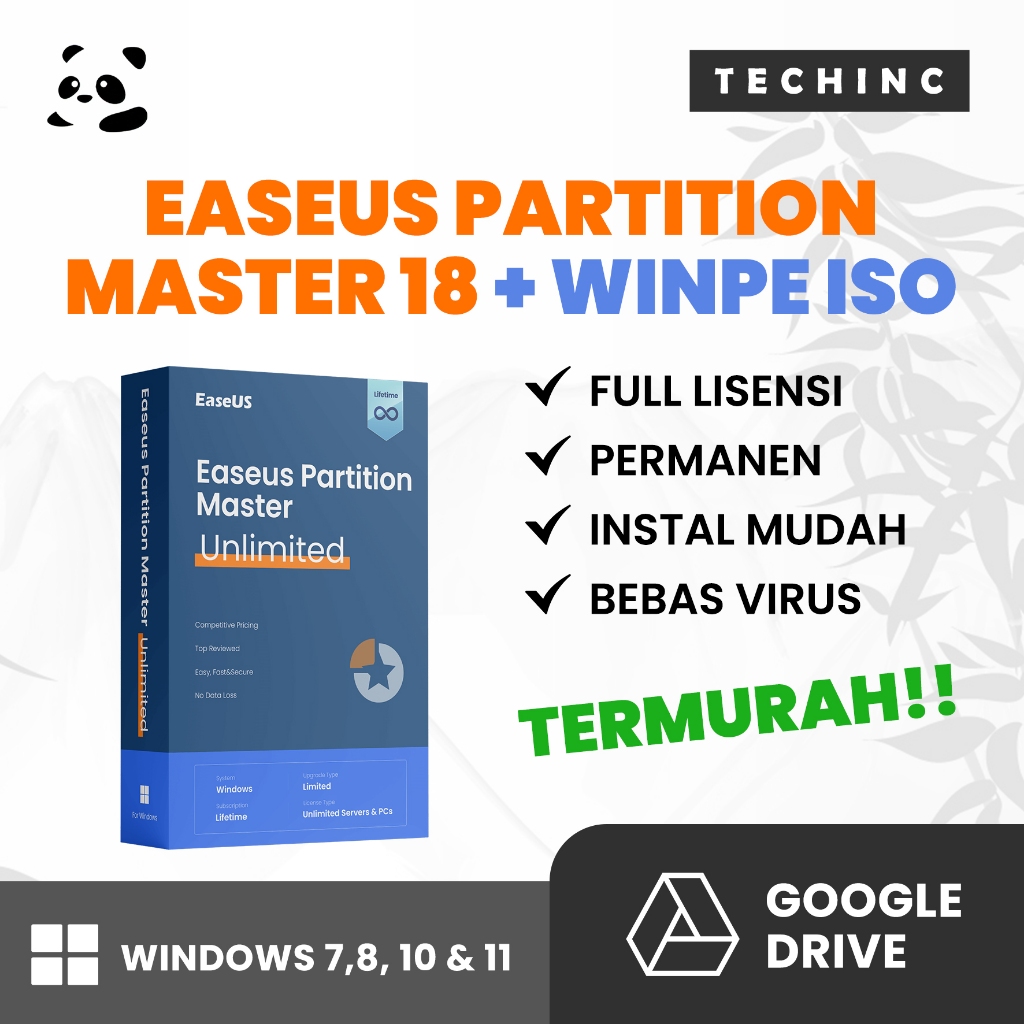 Jual EaseUS Partition Master 18.5.0 + WinPE ISO Full Version | Windows | Shopee Indonesia