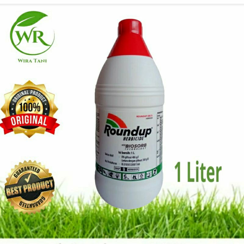 Jual Roundup 1 liter [Original 100%] herbisida sistemik pembasmi gulma ...