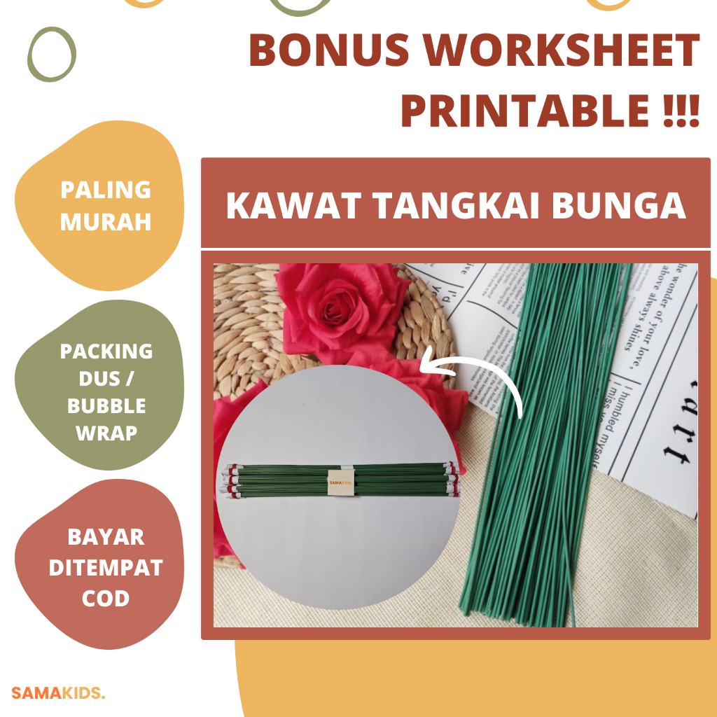 Jual Kawat tangkai bunga | tangkai bunga buket | tangkai bunga ...