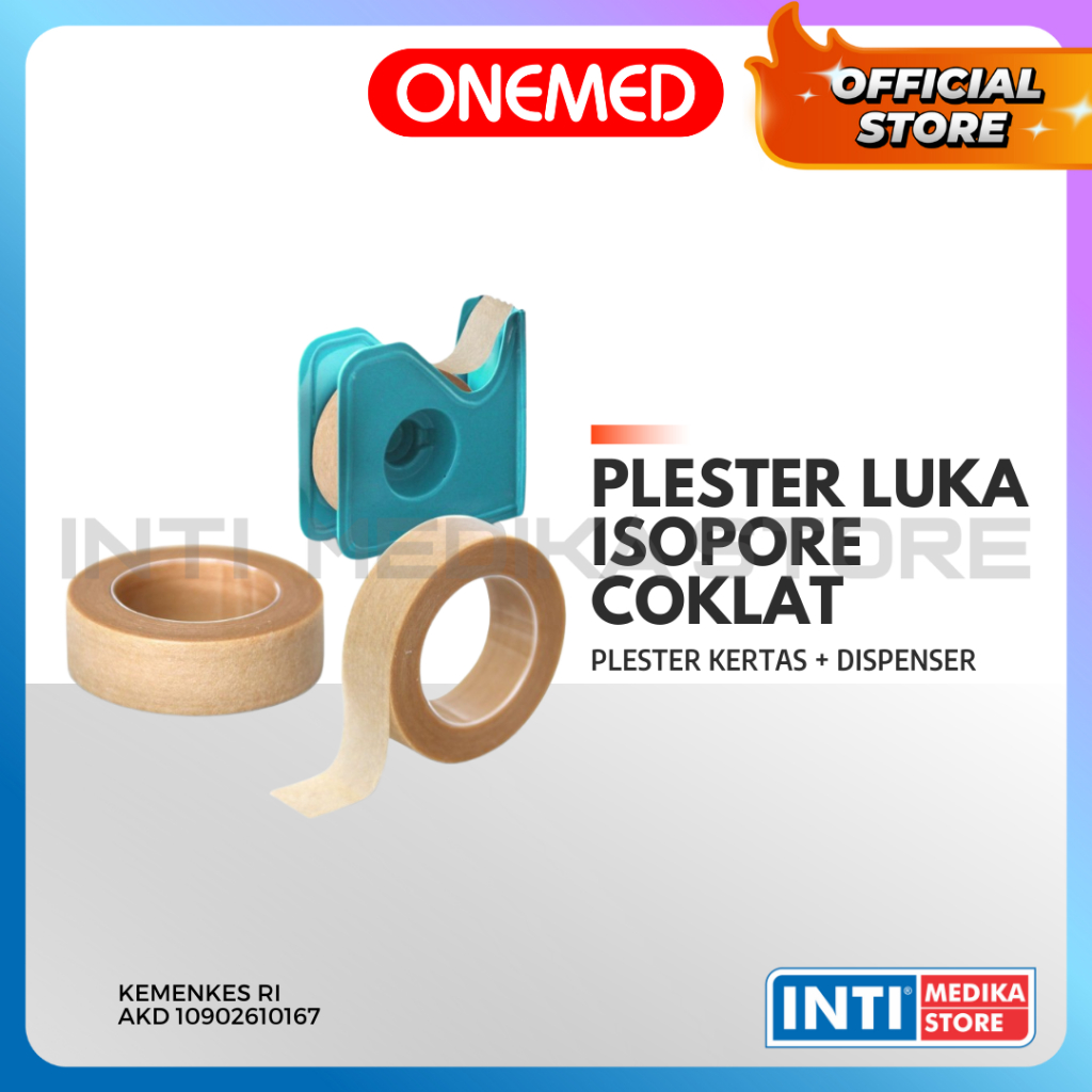 Jual ONEMED - Plester Luka ISOPORE COKLAT 1/2 Inch 1 Inch 2 Inch ...