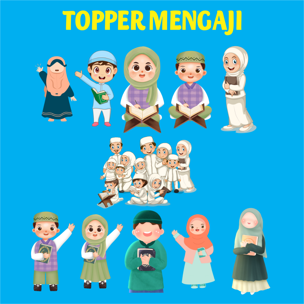 Jual TOPPER MENGAJI/TOPPER GURU NGAJI/HIASAN BUKET/HISAN KUE | Shopee ...