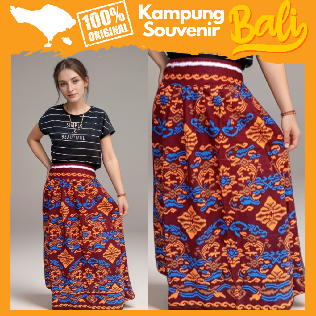 Jual Rok Muslim Etnik Motif Tenun Ban Nadira Khas Indonesia - Ks Oleh ...