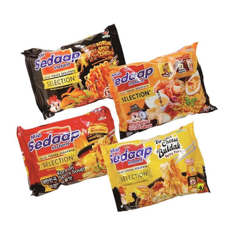 Jual [5 bungkus] Mi sedaap selection goreng dan kuah | Shopee Indonesia