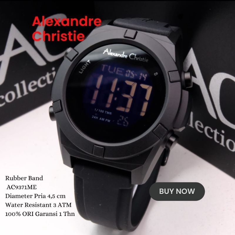 Jual ORIGINAL Alexandre Christie jam tangan pria digital AC9371 garansi ...