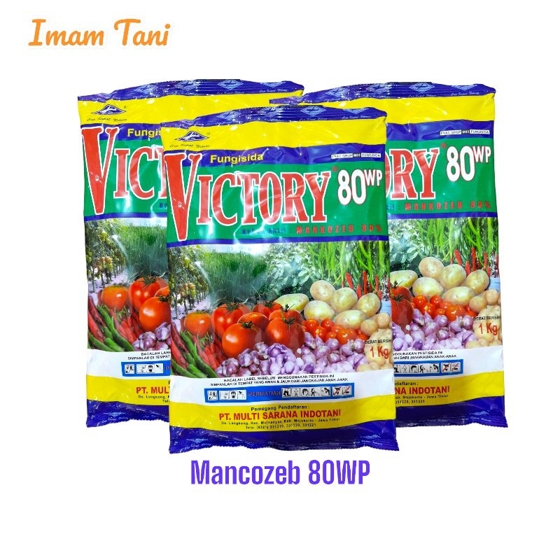 Jual Victory 80 WP Fungisida - Bahan Aktif Mancozeb 80WP - Kemasan 1kg ...