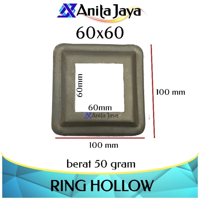 Jual ring hollow 60x60 mm flange hollow besi plat tapak minimalis ...
