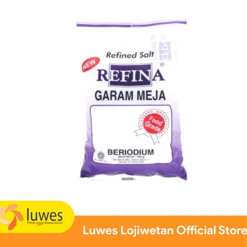 Jual Refina Garam Meja 500 gram | Shopee Indonesia