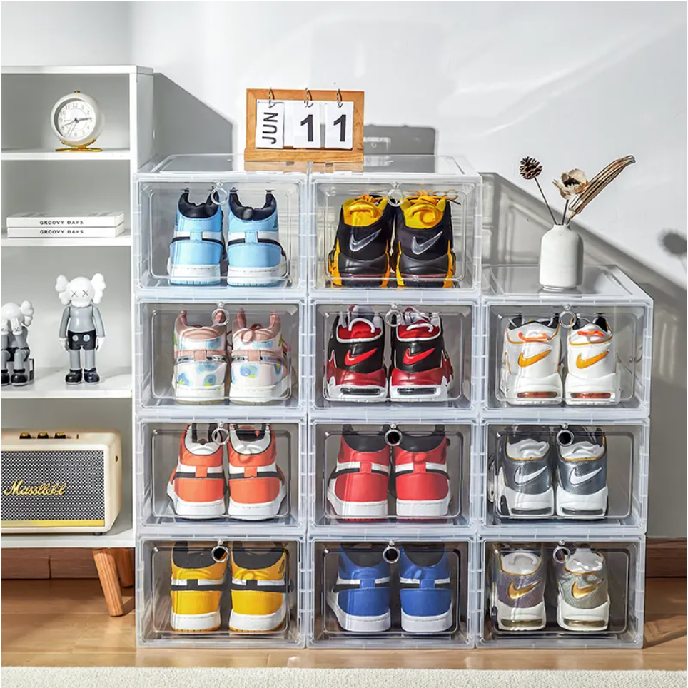 Jual Kotak Sepatu Transparan Akrilik, Box Sepatu Premium Tebal, Dapat ...