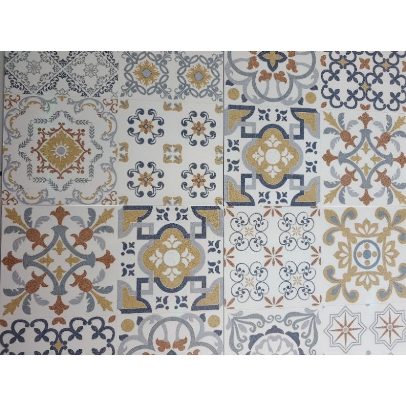Jual KERAMIK 50x50 MOTiF BATIK Nu Satorini | Shopee Indonesia