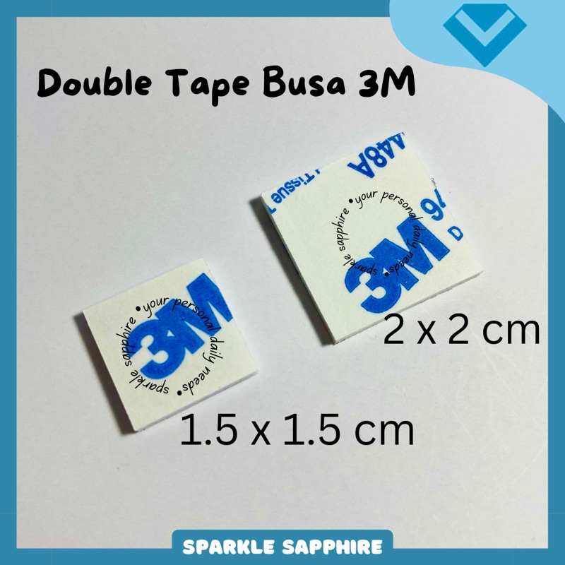 Jual DOUBLE TAPE BUSA FOAM Kecil Perekat Bolak Balik 2 Sisi Tempel ...