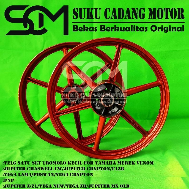 Jual Velg 1Set Palang 6 For Yamaha Jupiter Cw Vega lama Poswan FZR1 PNP ...