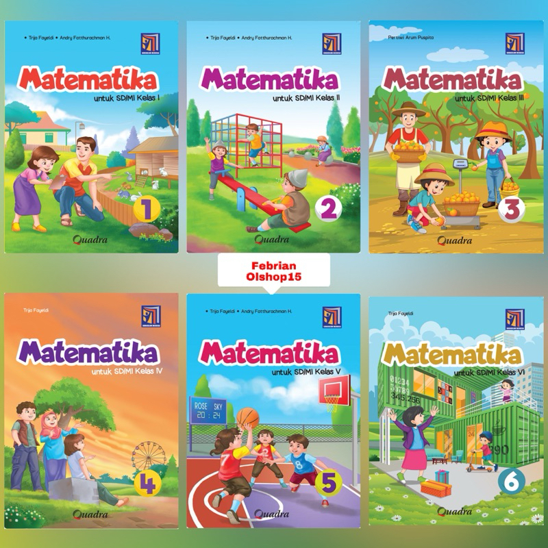 Jual BUKU MATEMATIKA SD/MI KELAS 1 2 3 4 5 6 KURIKULUM MERDEKA QUADRA | Shopee Indonesia