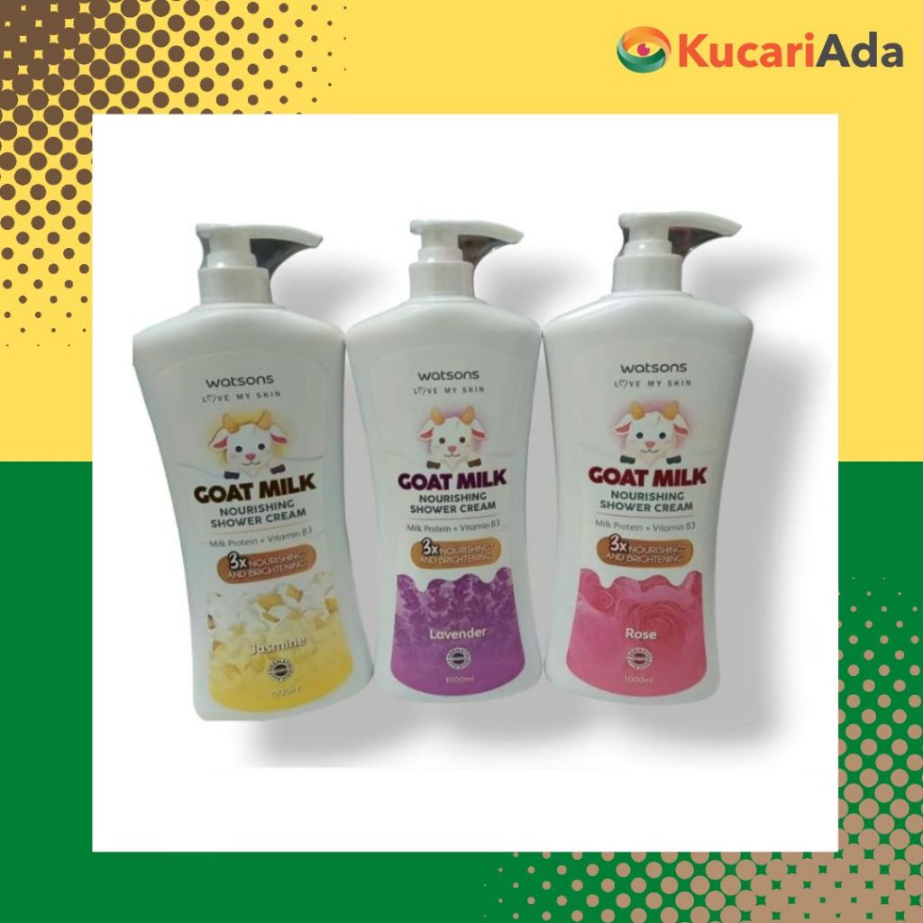 Jual Watson Body Wash 1000 ml Goat Milk Sabun Mandi Cair 1 liter ...