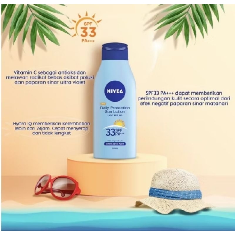 Jual Nivea Daily Protection Sun Lotion 33 SPF PA+++ 100ml (sticker ...
