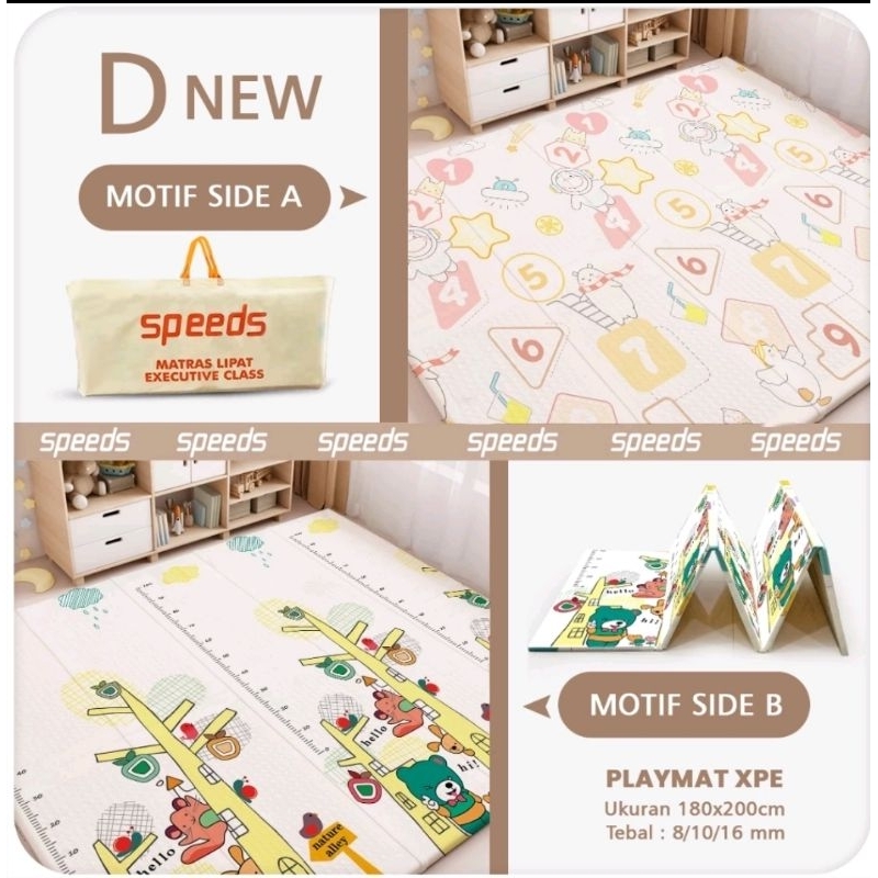Jual SPEEDS Karpet Lipat SNI Playmat Bayi 200x180cm Tebal 10mm dan 8mm ...