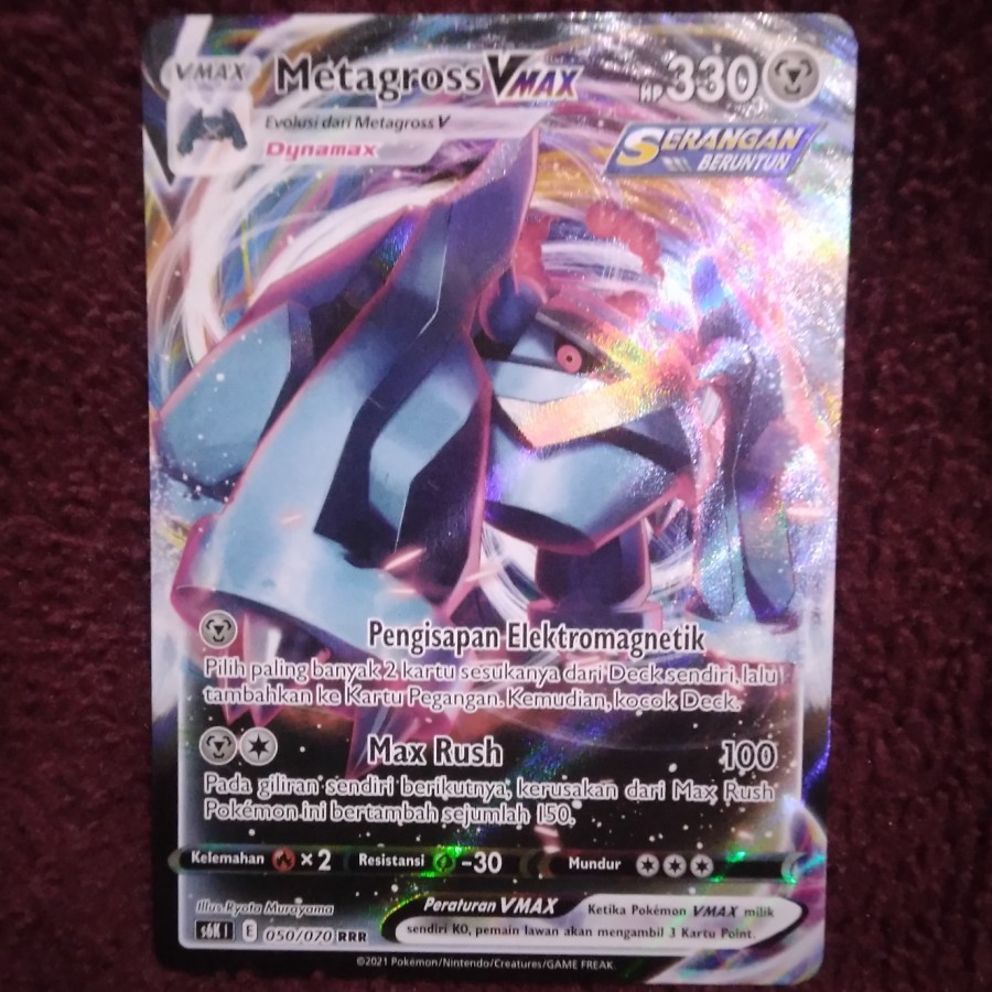 Jual Metagross VMAX v max RRR s6k - Pokemon TCG Indonesia foil holo | Shopee Indonesia