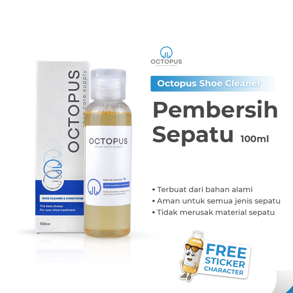 Jual KODE Q46K Octopus Shoes cleaner Pembersih Sepatu Sabun Cuci 1ml ...