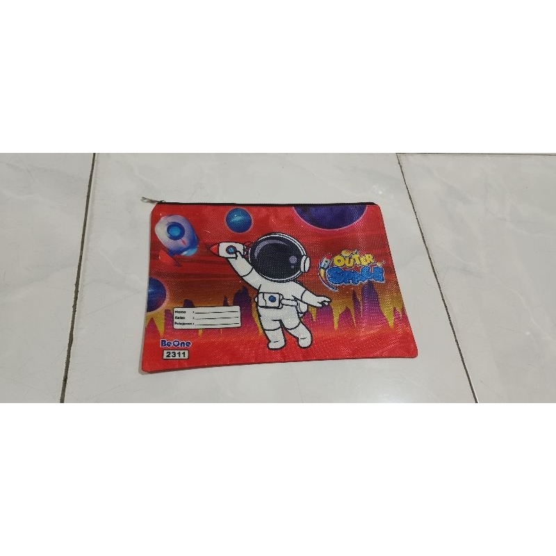 Jual Map Buku - Tempat Buku Outer Space - Map Zipper - Resleting Bag ...