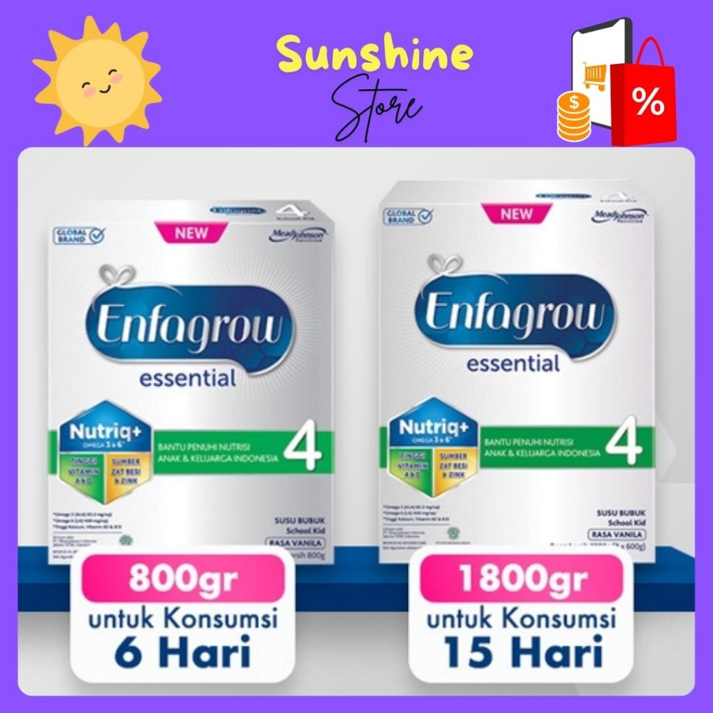 Jual ENFAGROW ESSENTIAL 4 Vanila - Kemasan 800 Gr / 1800 Gr - Susu ...