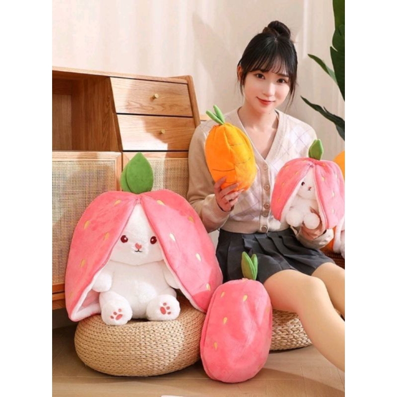 Jual Boneka Di Dalam Buah Slip Stroberi & Wortel Bisa DiBuka Tutup ...