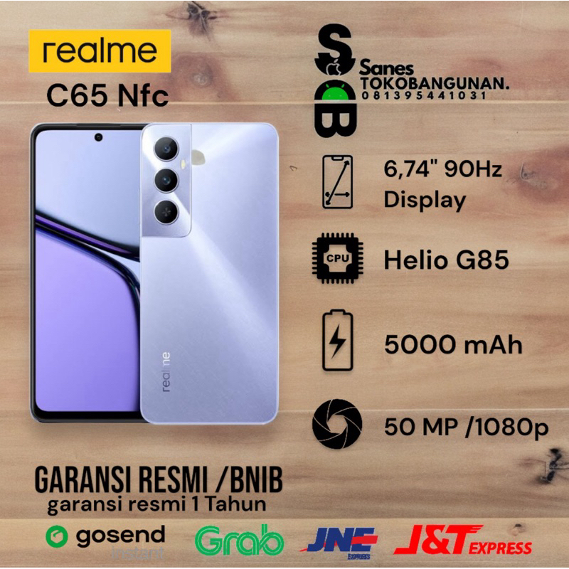 Jual Realme C65 8+8/256 Gb Baru Segel box Garansi resmi 1 Tahun ...