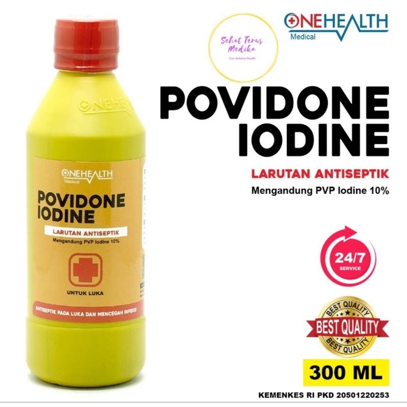 Jual Povidone Iodine 300ml Onehealth / Povidone Lodine / Antiseptik ...