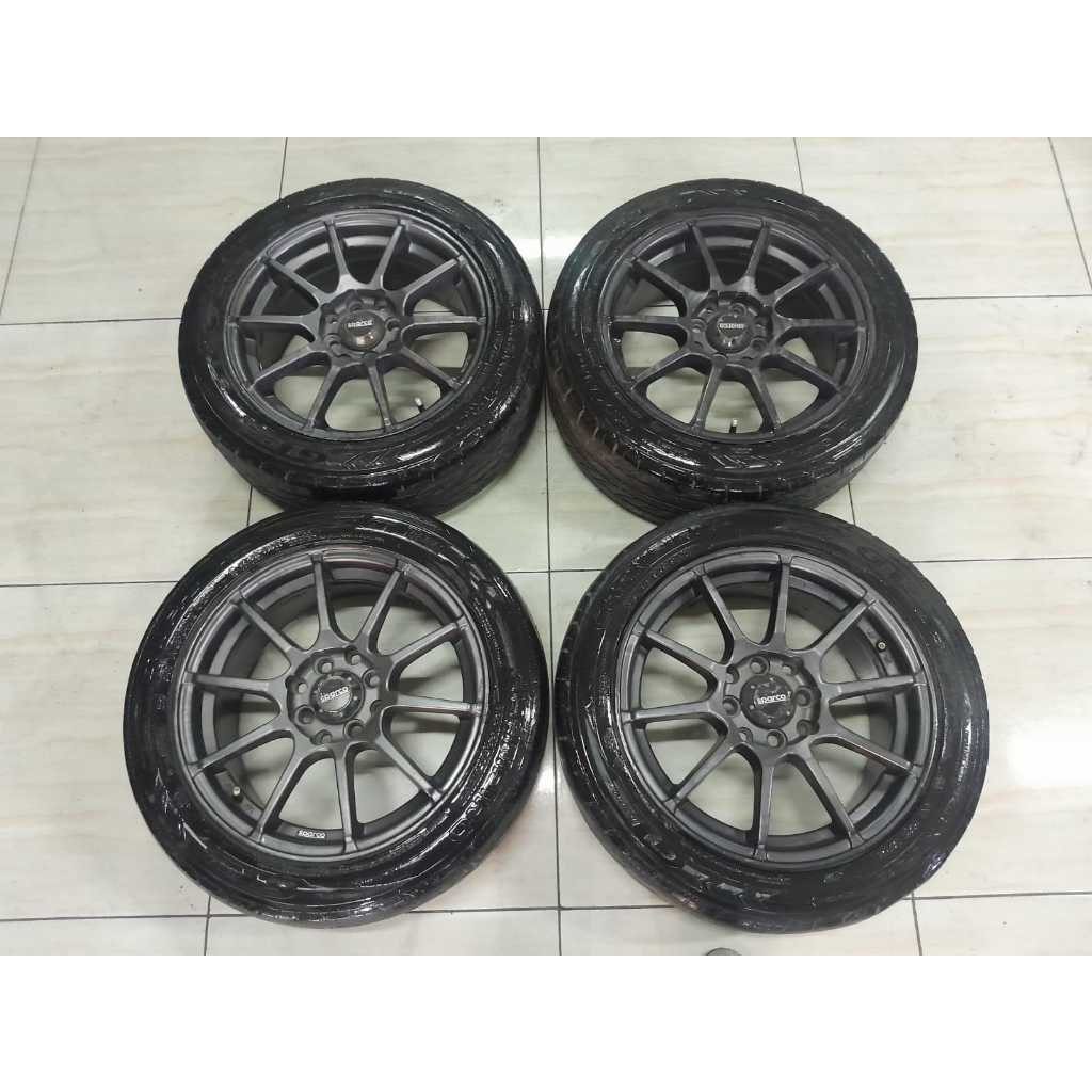 Jual Velg Murah Racing Sparco Ring 15 Pcd 4x100 4x114 Plus Ban seken ...