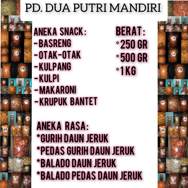 Jual berbagai macam snack / berat 500gr | Shopee Indonesia