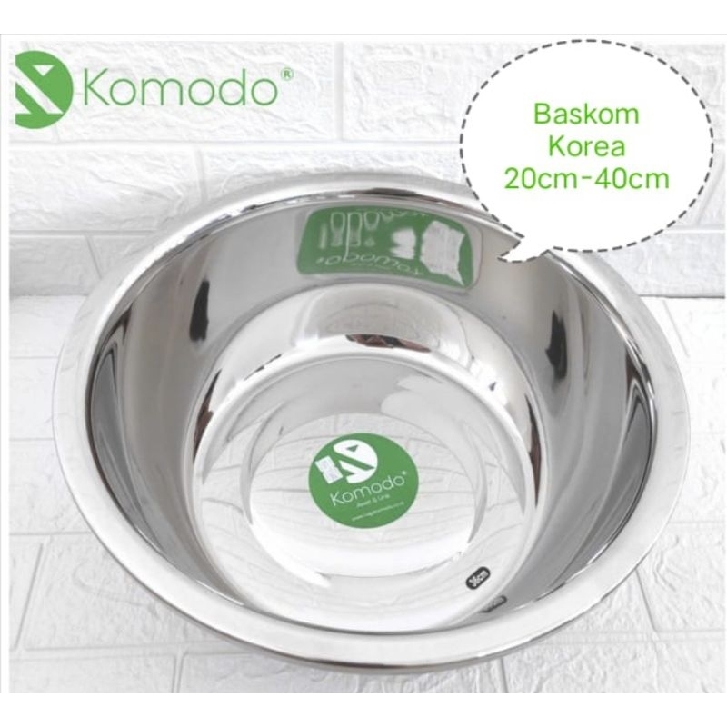 Jual Waskom Baskom Korea Komodo Stainless Steel | Shopee Indonesia