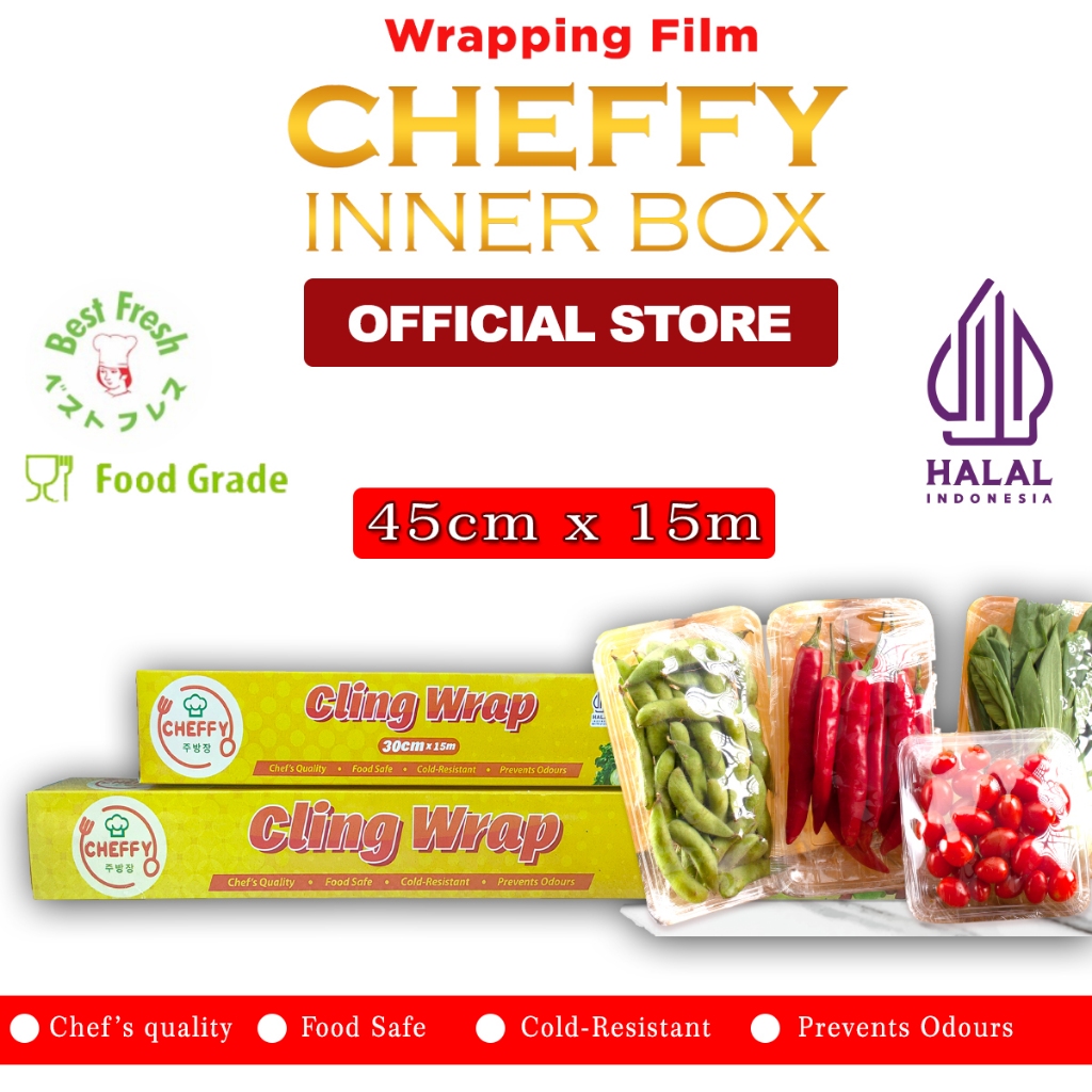 Jual Plastic Wrap Food Grade 45cm x 15m | Plastik Cling Makanan / Food ...
