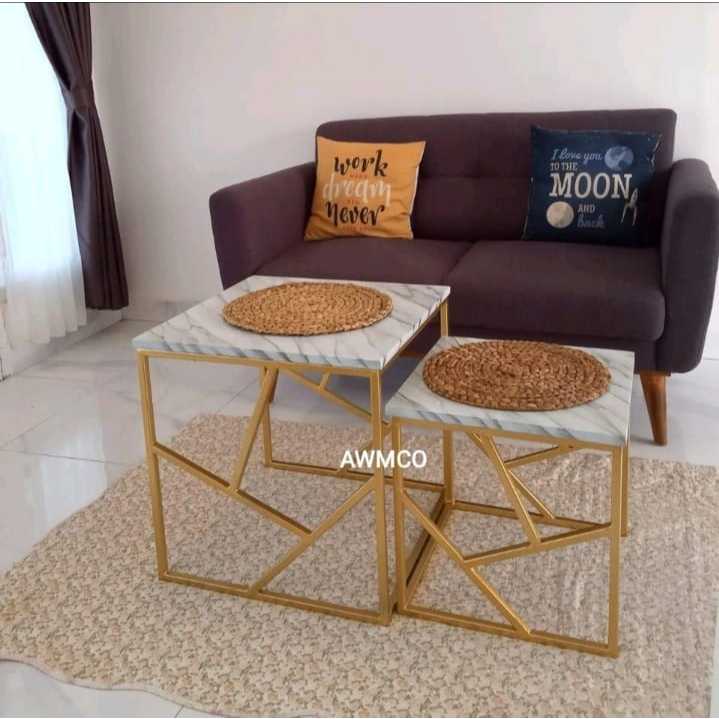 Jual Meja Set Kotak Evita Home Decor Furniture Minimalist Ruang Tamu ...