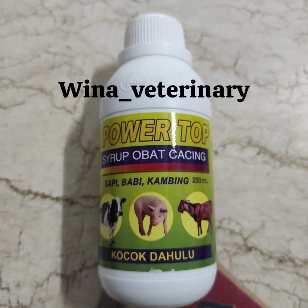 Jual POWER TOP 250ml Raid All - Syrup Obat Cacing sapi kambing babi ...