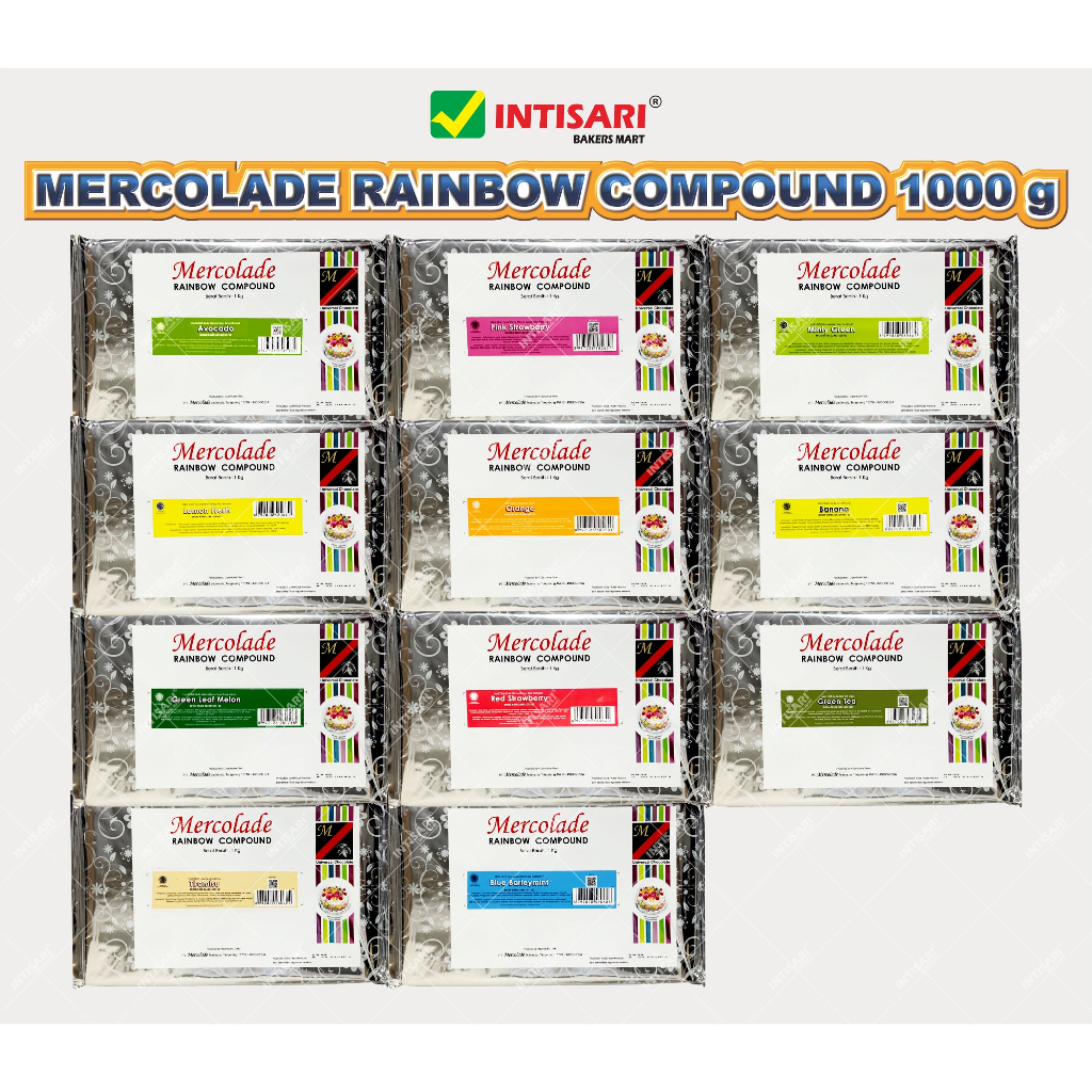 Jual MERCOLADE RAINBOW COMPOUND 1000 G | Shopee Indonesia