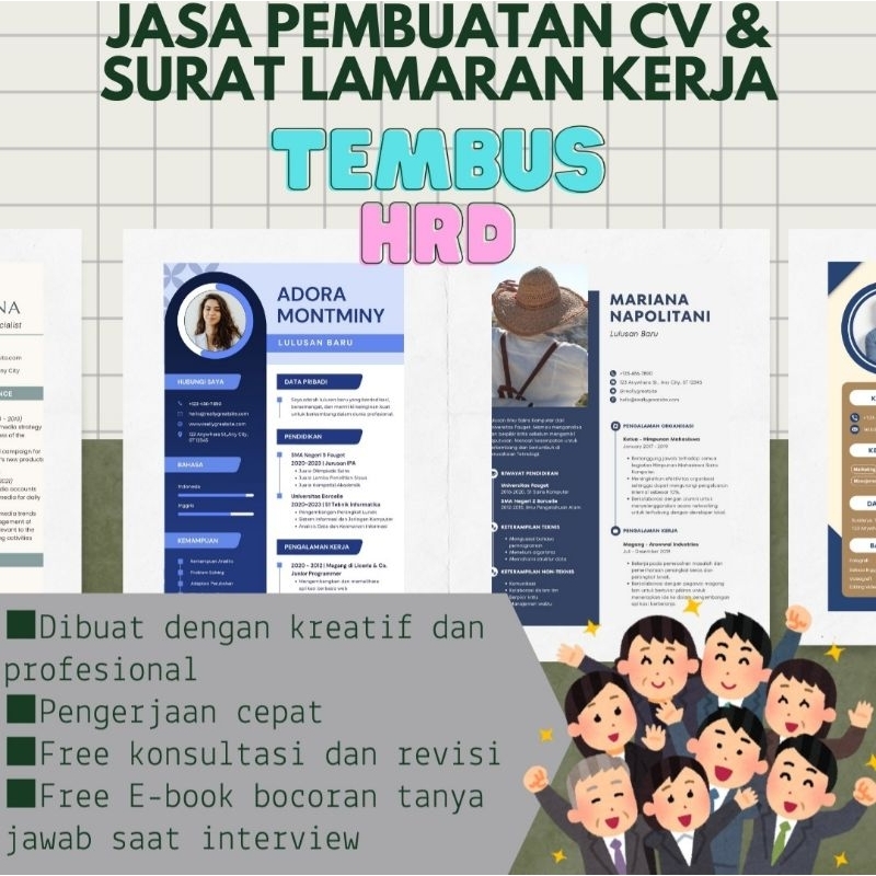 Jual Jasa Pembuatan CV | Jasa Desain CV | Jasa CV | Portofolio | Surat Lamaran Kerja | Shopee ...