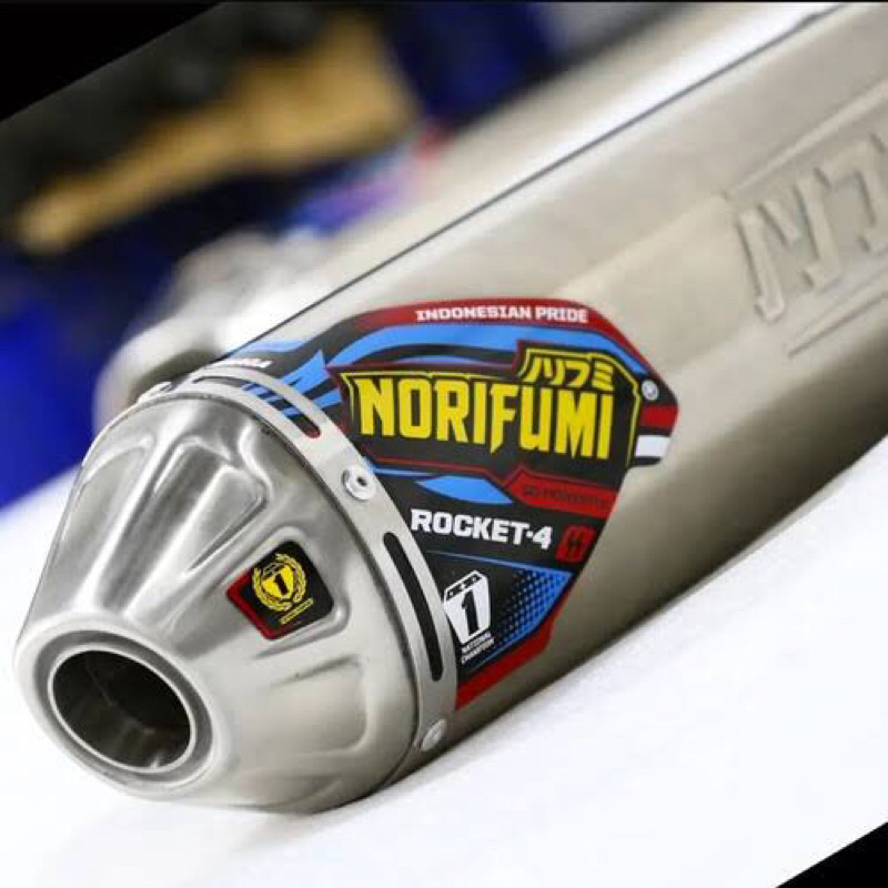 Jual KNALPOT NORIFUMI ROCKET 4 STAINLESS STELL ORIGINAL | Shopee Indonesia