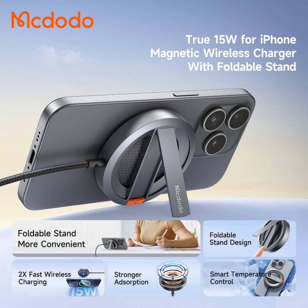 Jual MCDODO Universal Wireless Charger Magsafe 15W with Stand Fast ...