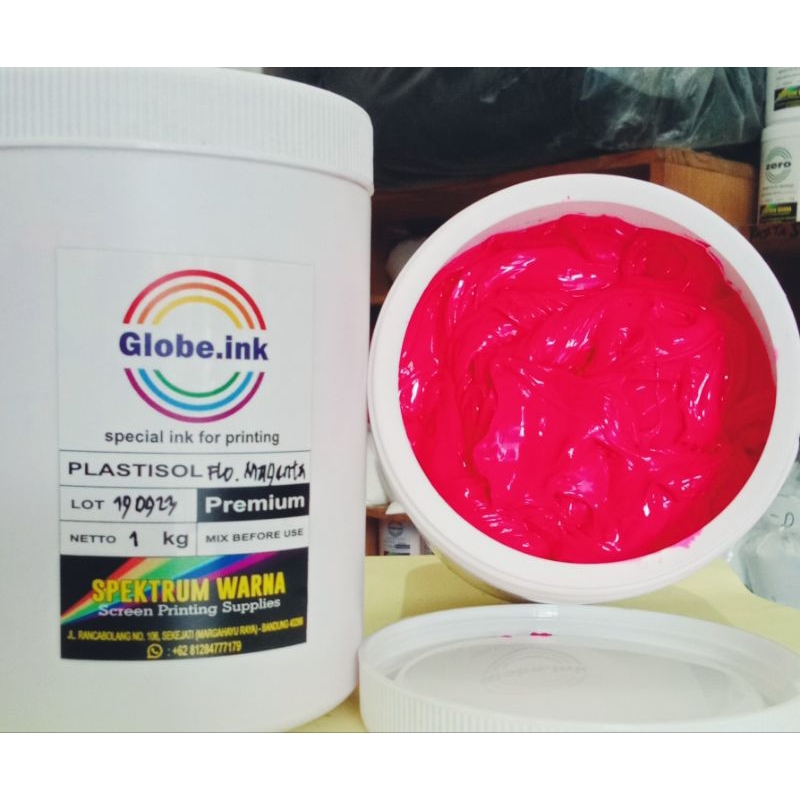 Jual Cat Sablon Premium Flo Magenta 1Kg | Shopee Indonesia