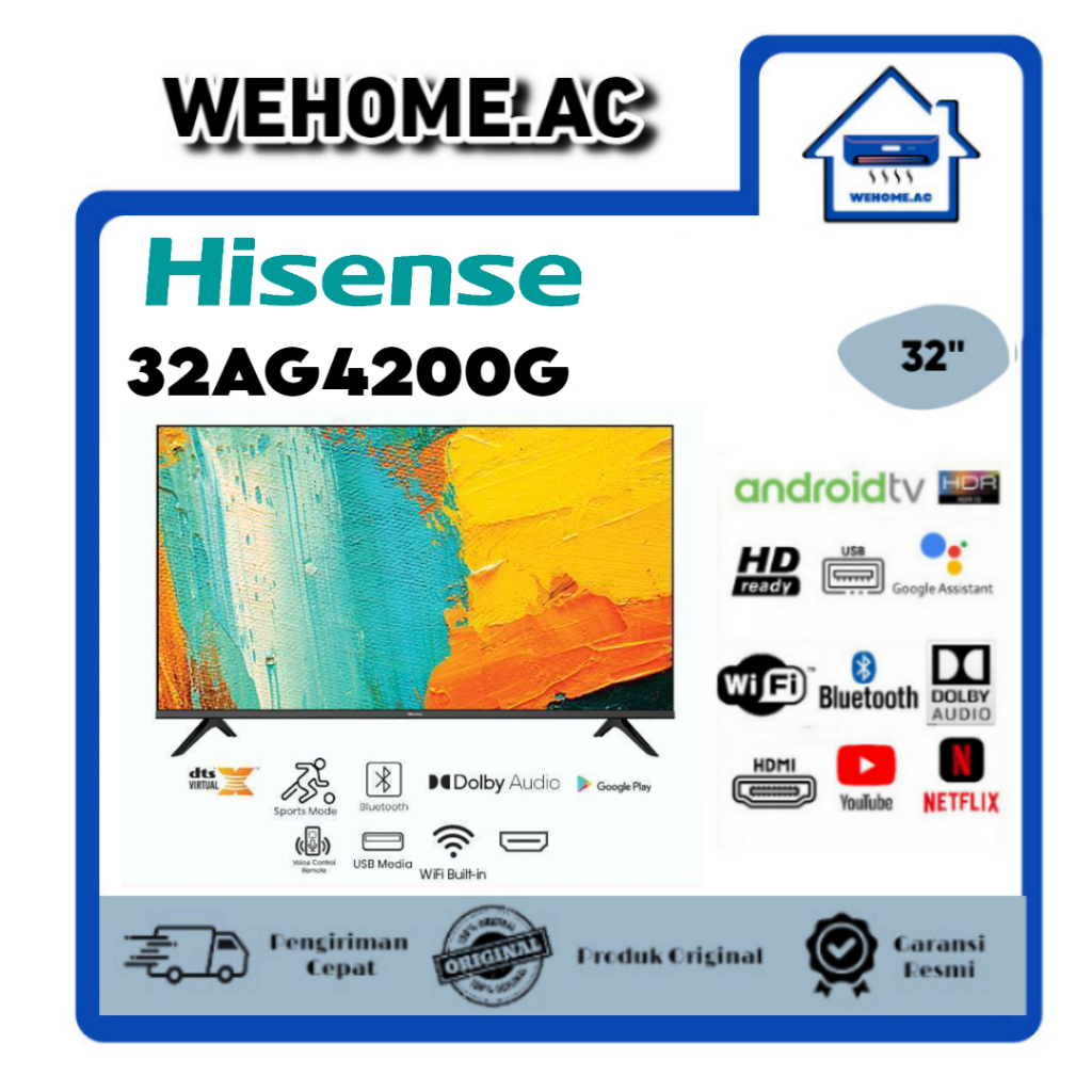 Jual TV LED Hisense 32A4200G LED TV Android Hisense 32 Inch Android TV ...