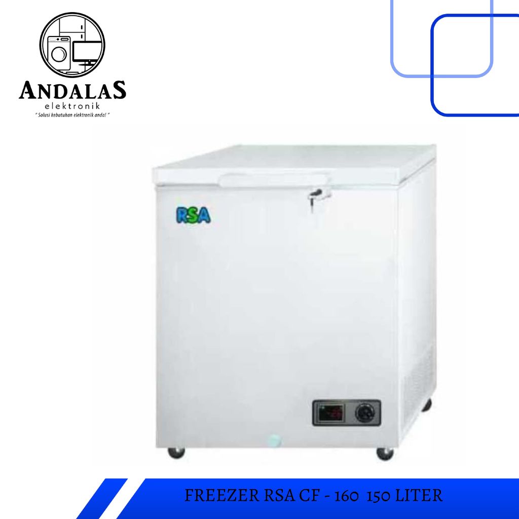 Jual CHEST FREEZER RSA CF 160 KULKAS BOX 150 LITER ORIGINAL CF160 CF ...