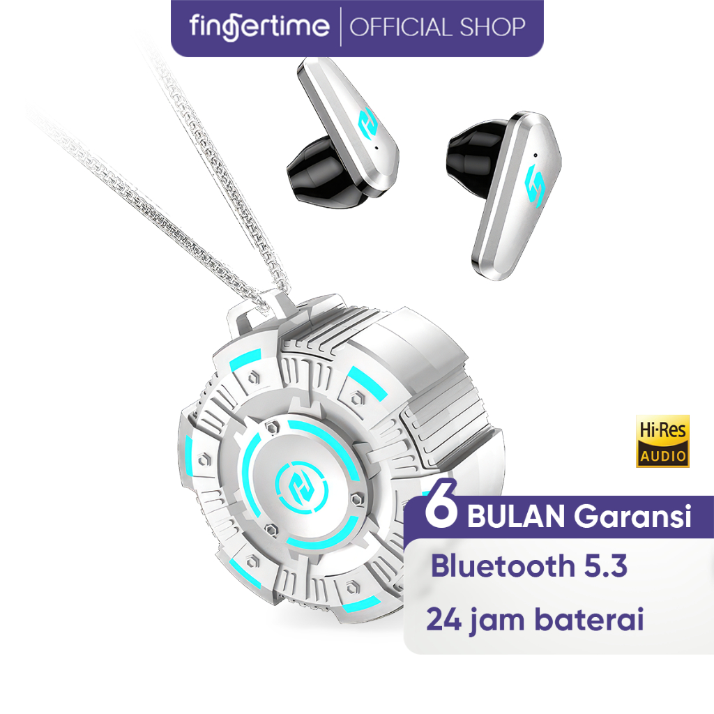 Jual Fingertime Gaming TWS Earbuds Wireless Bluetooth Earphone HIFI ...