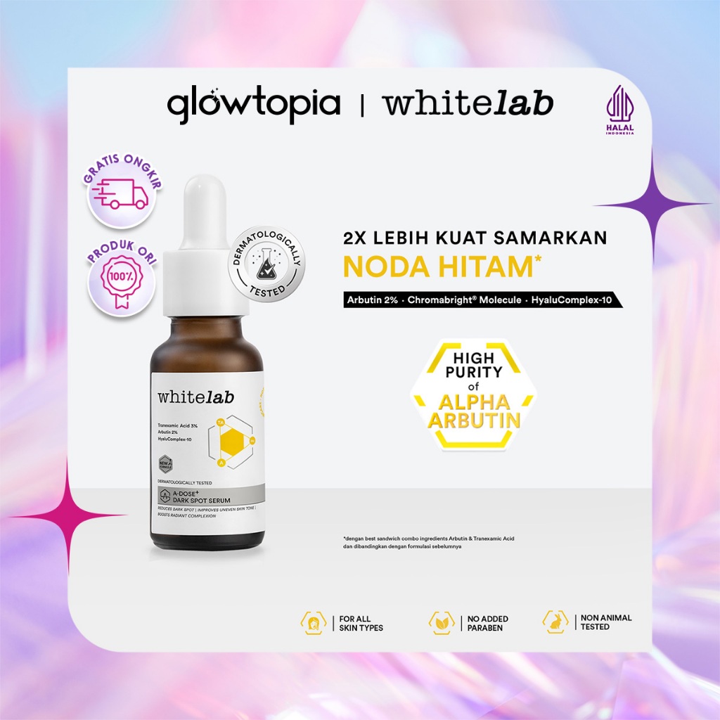 Jual [UPGRADED FORMULA] Whitelab A-Dose+ Glowing Serum - Serum Arbutin Pencerah Wajah Atasi Noda ...