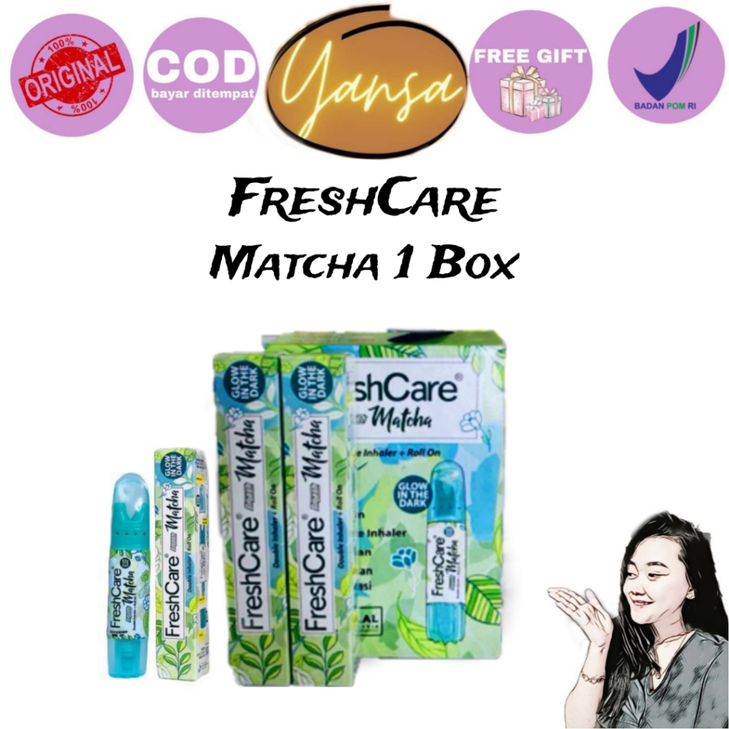 Jual FreshCare 1 BOX - Matcha 4 in 1 Double Inhaler + Roll On | Shopee ...