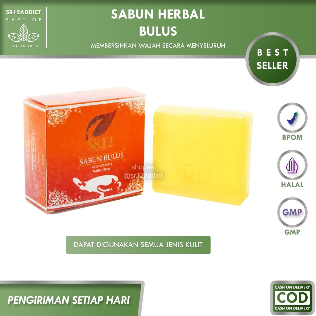 Jual SABUN BULUS SR12 / MENGENCANGKAN WAJAH / AMPUH ATASI STRETCH MARKS ...