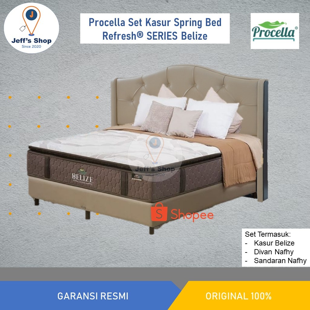 Jual Procella Set Kasur Spring Bed Refresh Series Belize | Shopee Indonesia