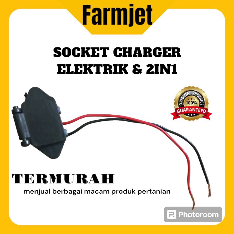 Jual Socket charger 805 / RUMAH CHARGER SPRAYER ELEKTRIK SOCKET CAS AKI ...