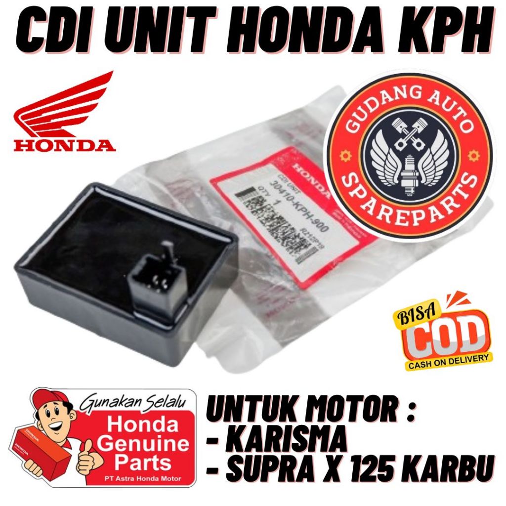 Jual Original AHM CDI Unit Honda Karisma Supra X 125 Karbu KPH | Shopee ...