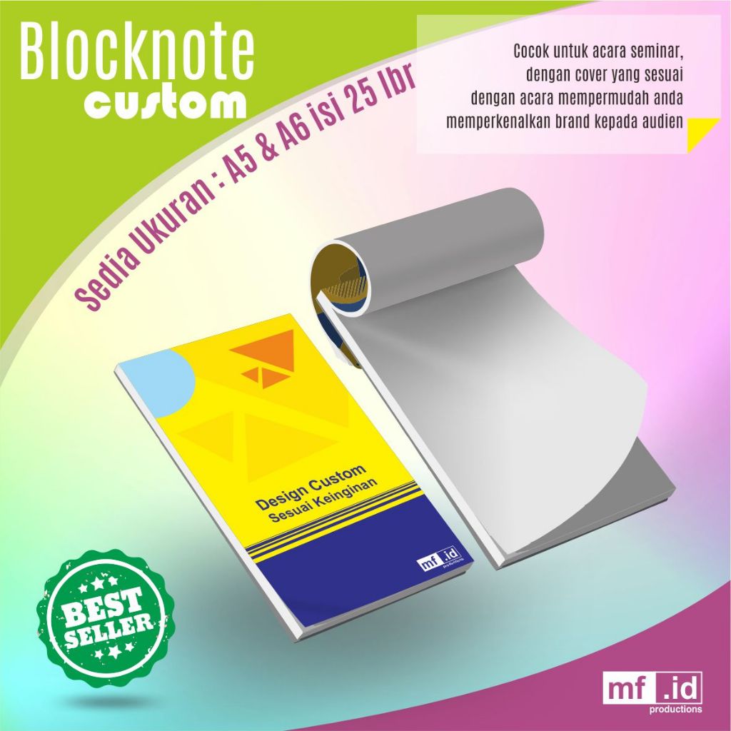 Jual Blok note Bloknote Custom Kustom Free Design Kualitas Terbaik ...